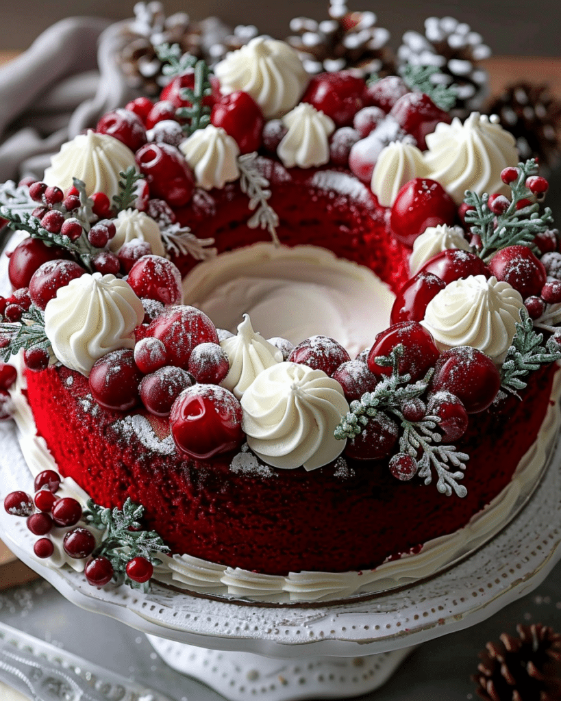 Red Velvet Wreath Cake