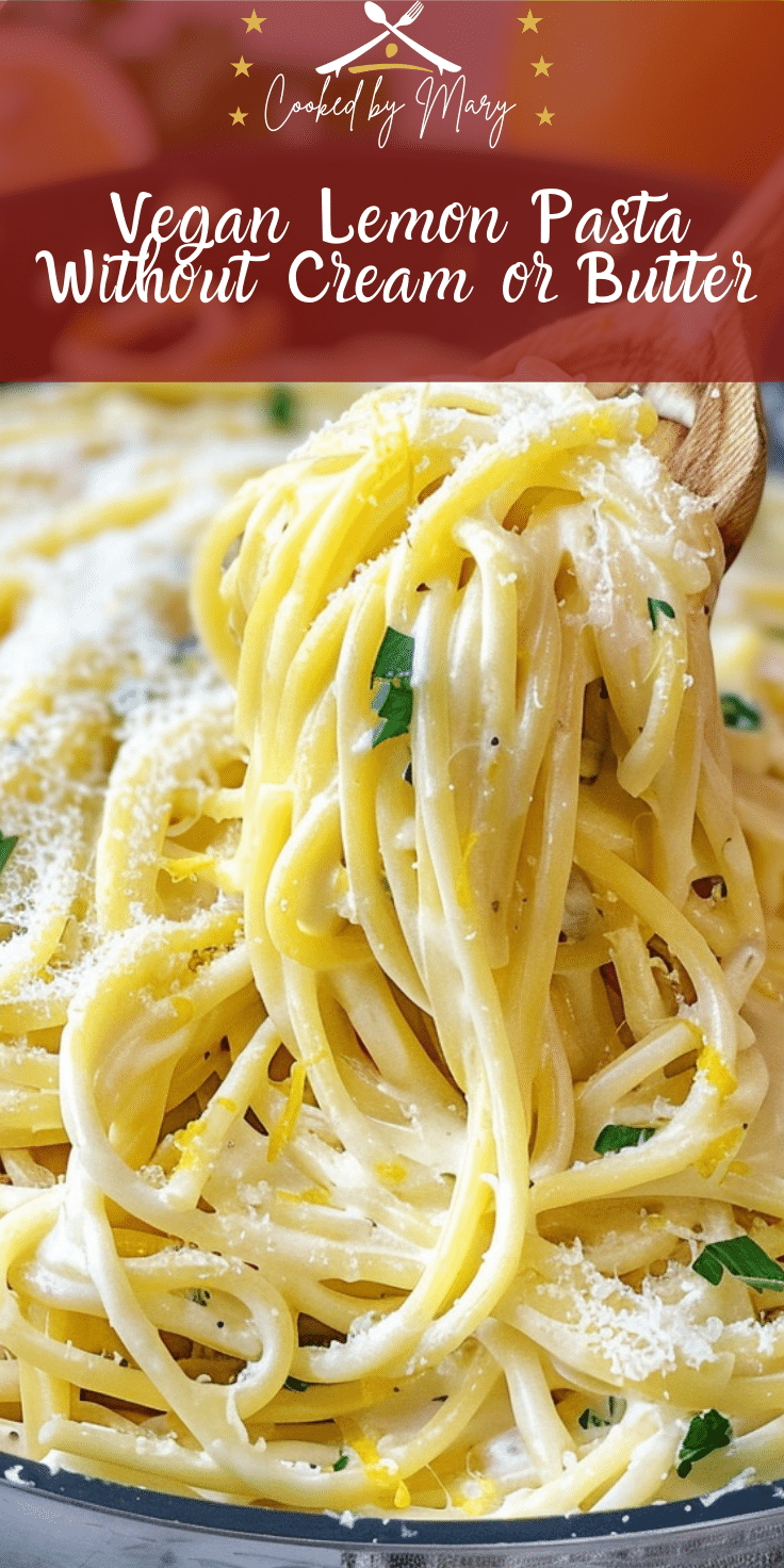 Creamy Lemon Pasta Recipe (Easy, No Cream, No Butter)