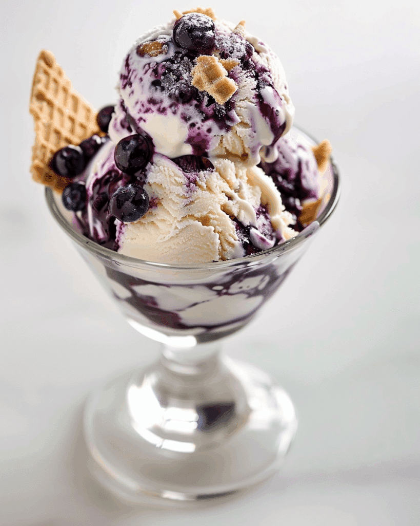 Blueberry Pie Ice Cream That Tastes Like Summer in a Scoop