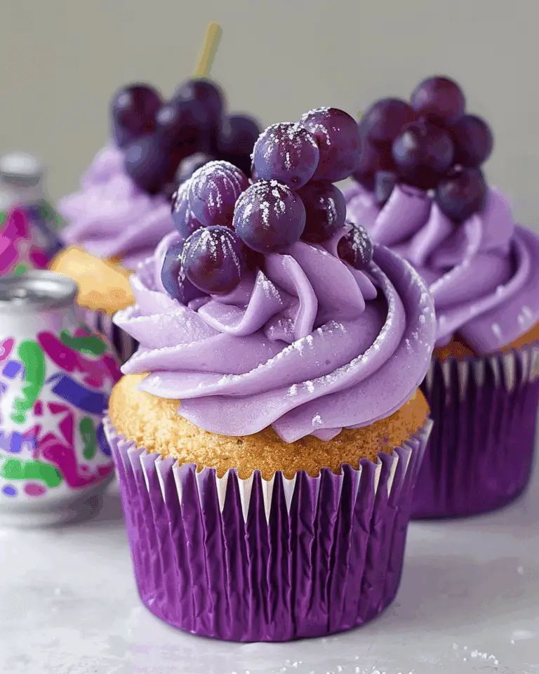 Grape Soda Cupcakes
