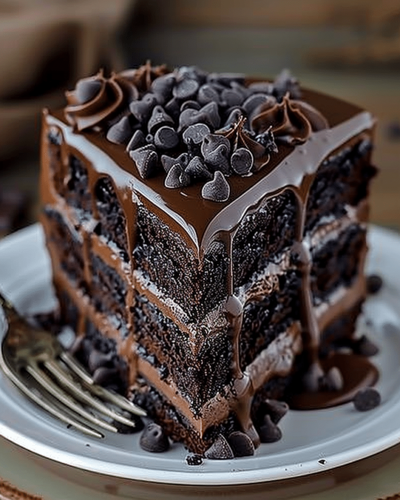 Ultra Moist Chocolate Cake with Silky Chocolate Ganache
