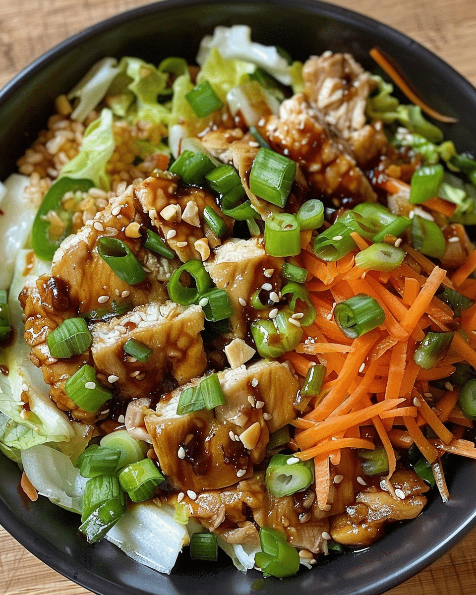 Healthy Chicken Egg Roll in a Bowl Recipe – Quick & Easy Dinner