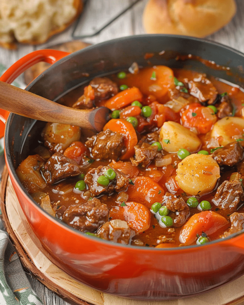 Hearty Classic Beef Stew with Tender Meat and Vegetables