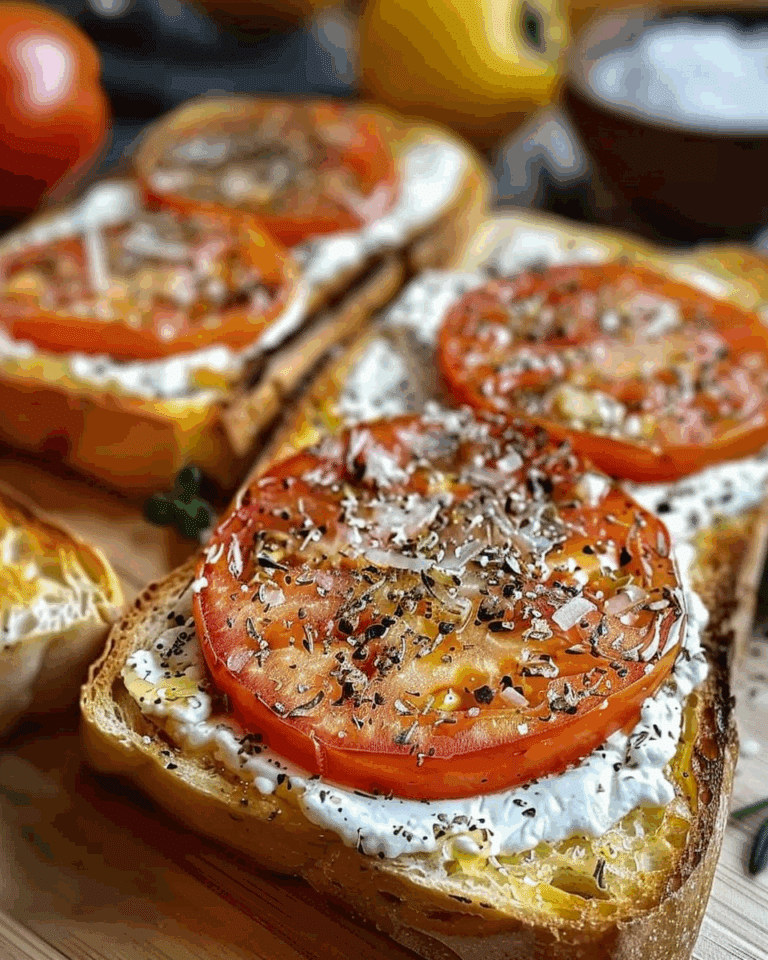 Creamy Ricotta & Tomato Sourdough Toast